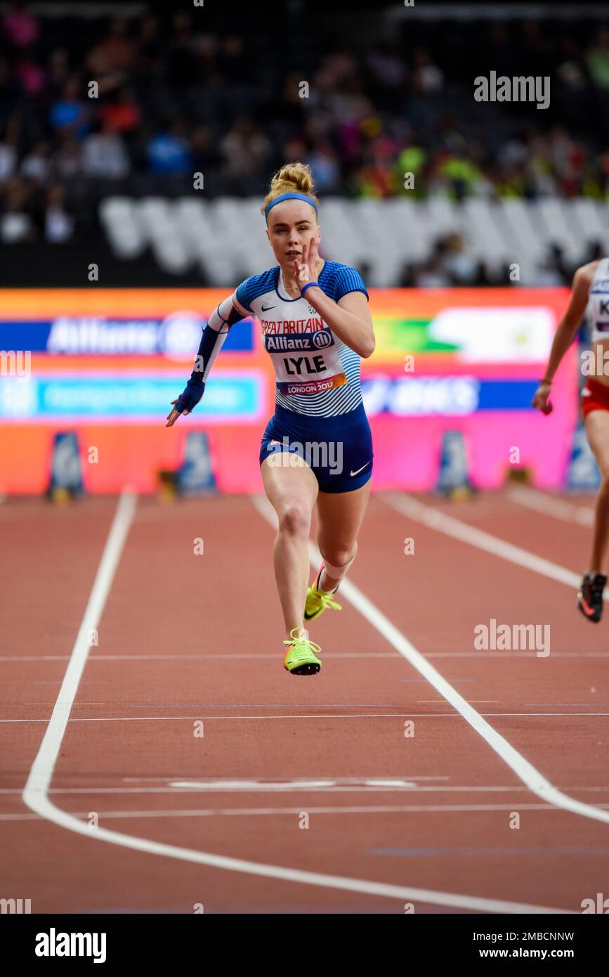 Maria Lyle competing in the 2017 World Para Athletics Championships in ...