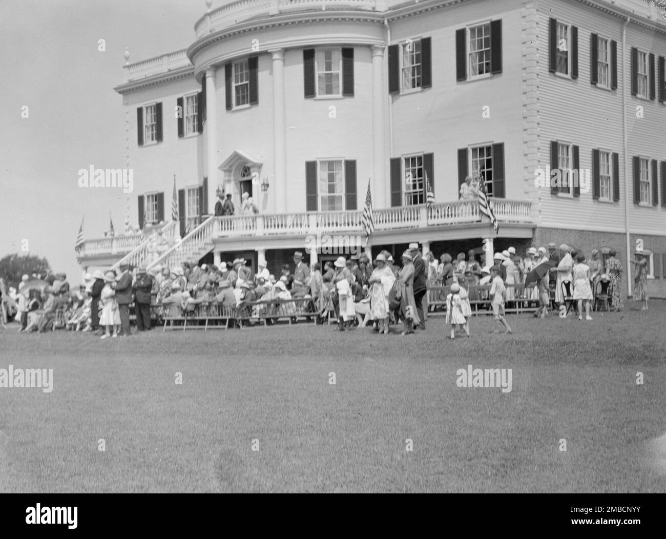 Celebration at the General Knox estate, 1931 July 25 Stock Photo - Alamy