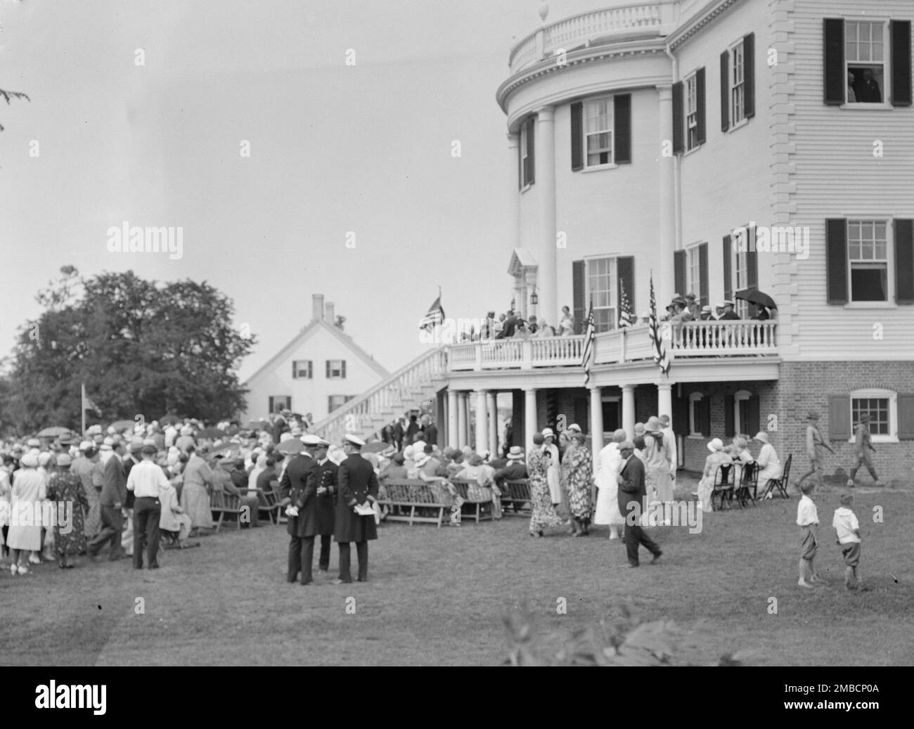 Celebration at the General Knox estate, 1931 July 25 Stock Photo - Alamy
