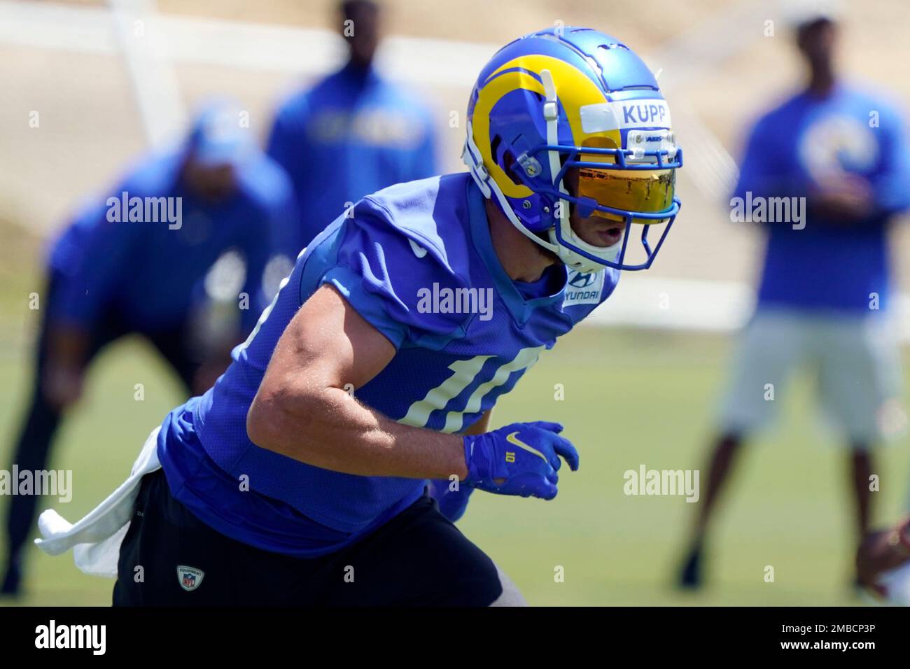 Los Angeles Rams wide receiver Cooper Kupp runs a route at the NFL ...