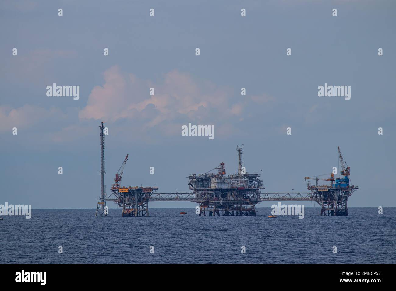 Oil Refinery In Ocean