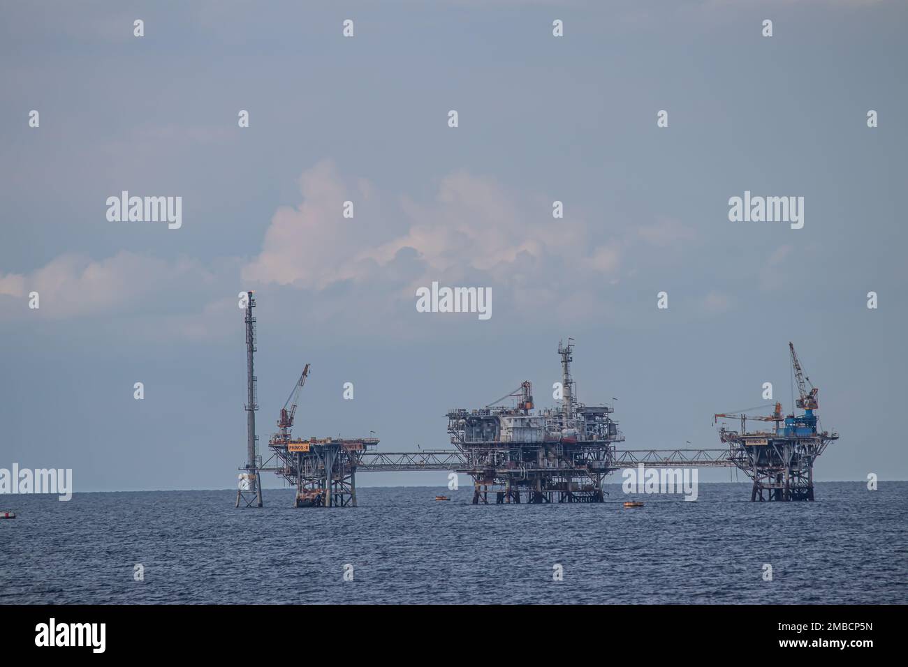 Oil Refinery In Sea