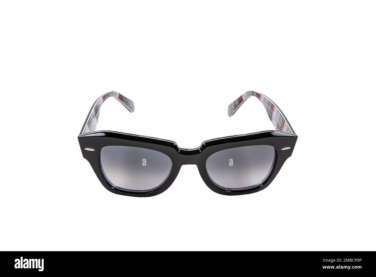 Sunglasses With Tinted Thick Square Horn Frame Matte Tinted Lenses And