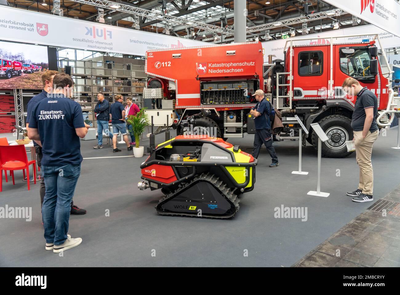 Fire fighting technology, Interschutz 2022 trade fair in Hanover, the ...
