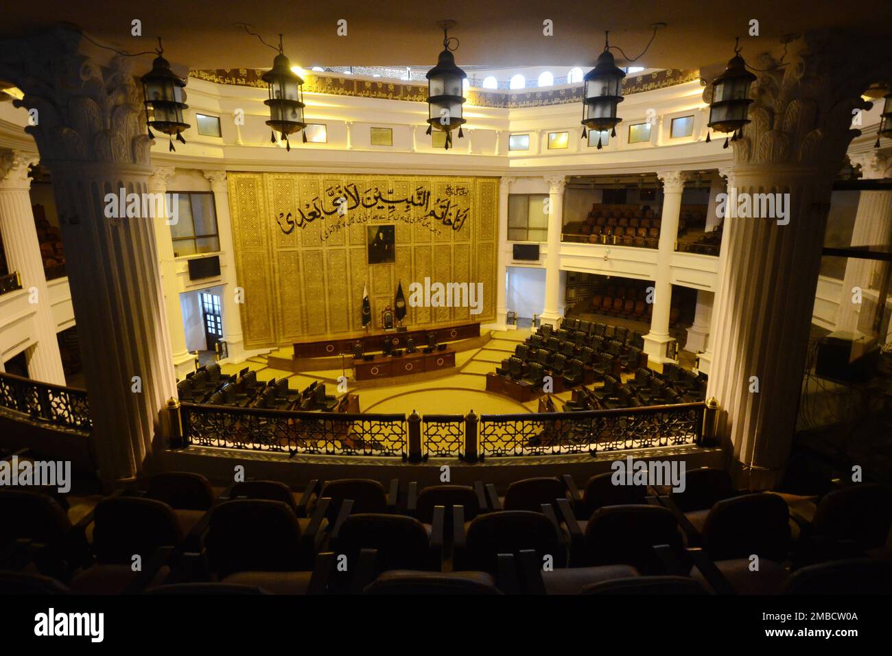 A view of the provincial hall of Khyber Pakhtunkhwa in Peshawar ...