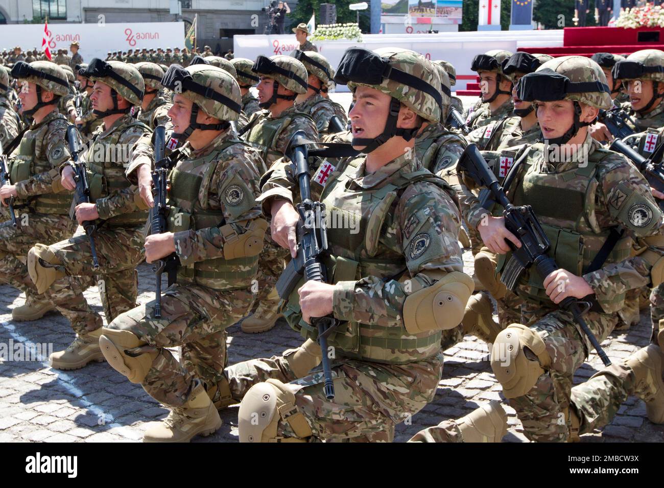 Georgia's soldiers attend celebrations for Georgia's Independence Day ...
