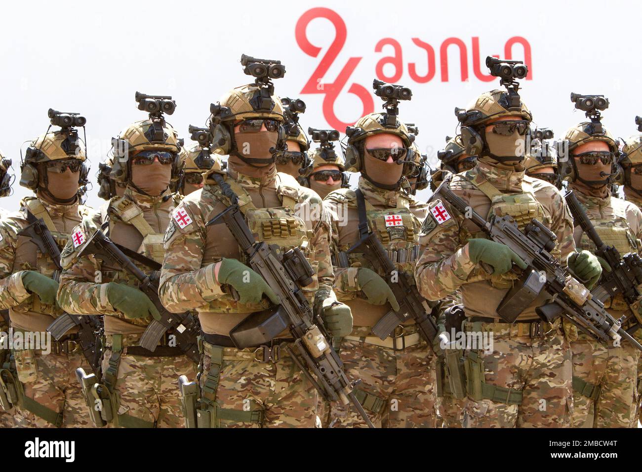 Georgia's soldiers attend celebrations for Georgia's Independence Day ...