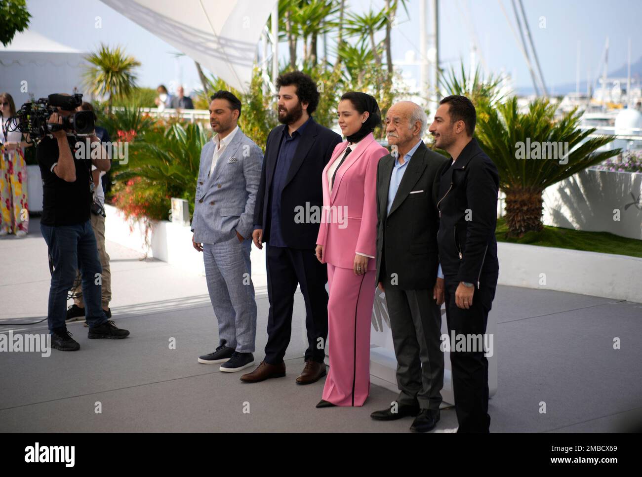 Payman Maadi, from left, director Saeed Roustaee, Taraneh Alidoosti ...