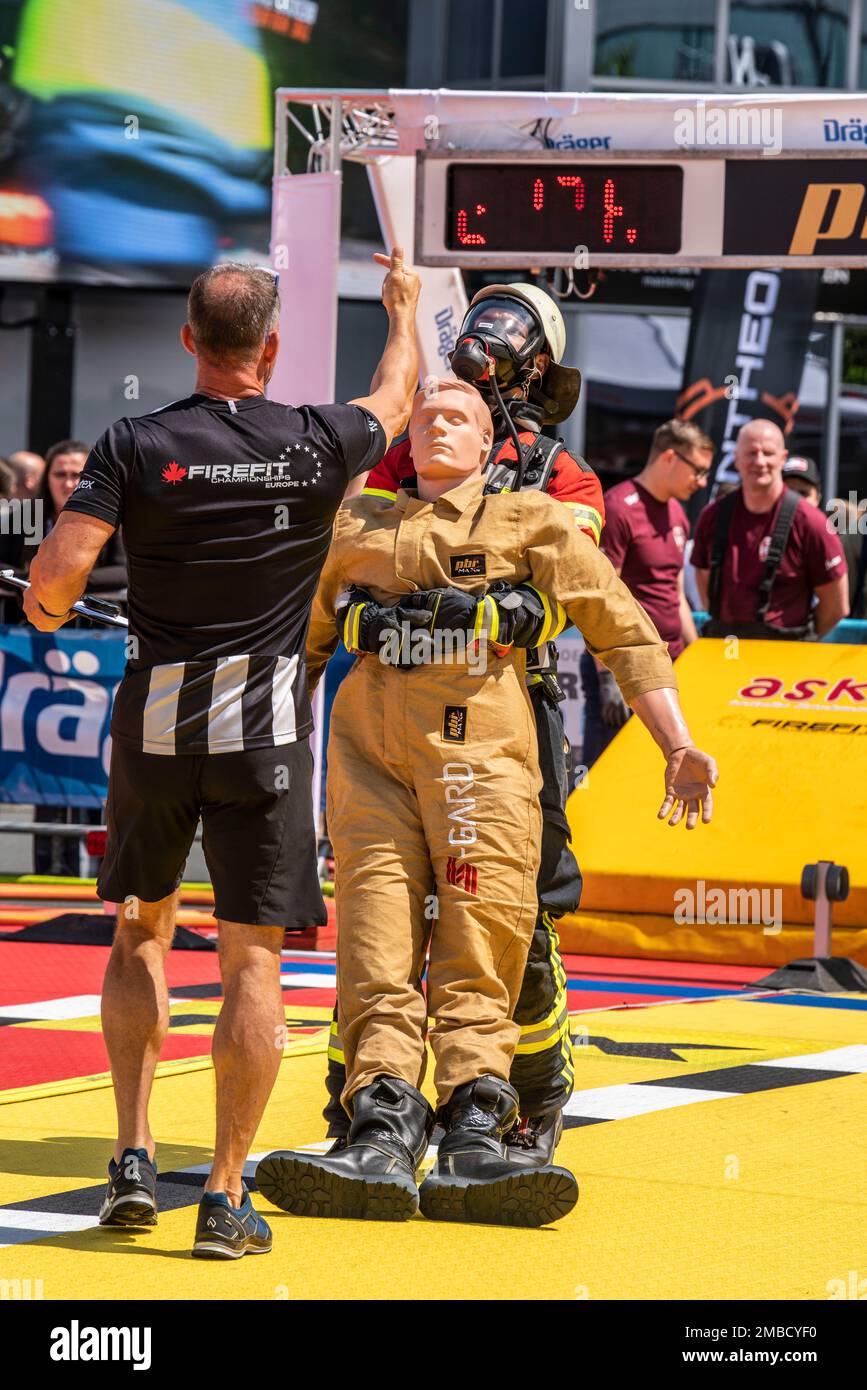 Firefit competition, competition for firefighters, Interschutz 2022 ...