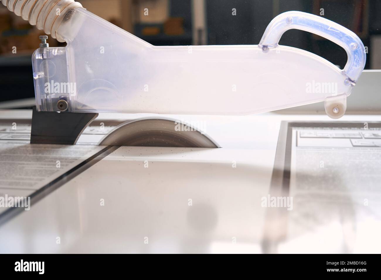 Close up photo of form cutting machine Stock Photo - Alamy