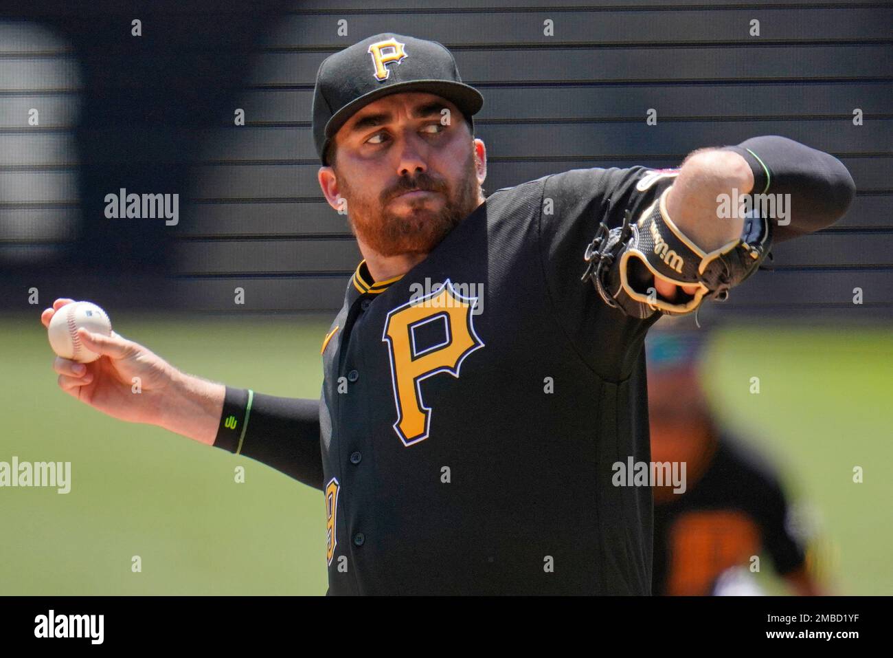 Pittsburgh Pirates relief pitcher Zach Thompson delivers during the ...