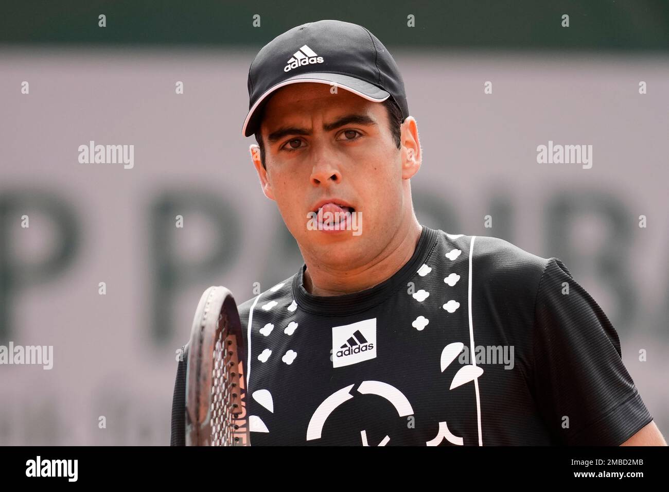 Spain's Jaume Munar reacts during his second round match against ...