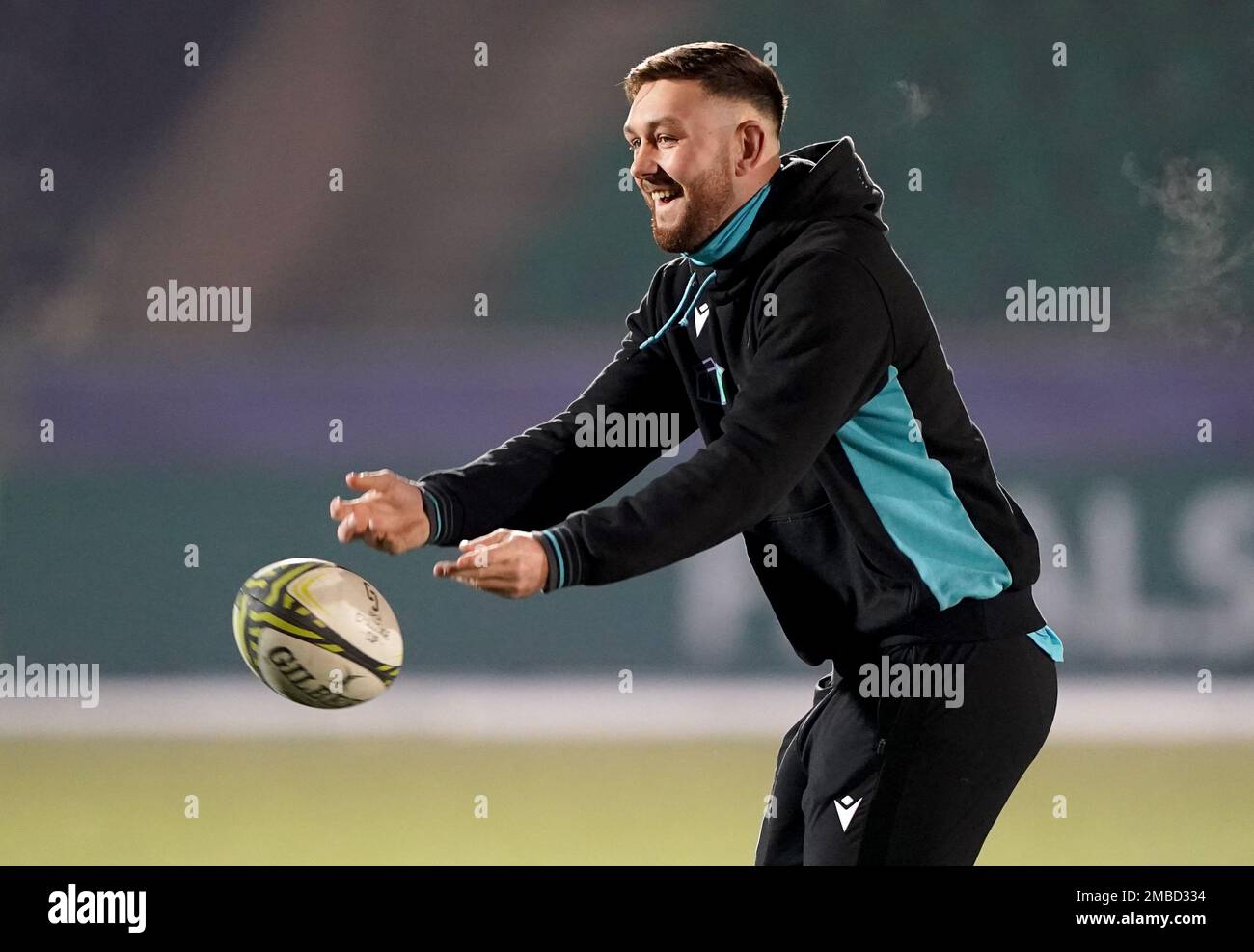 Bath Rugby players warm up ahead of the EPCR Challenge Cup match at ...