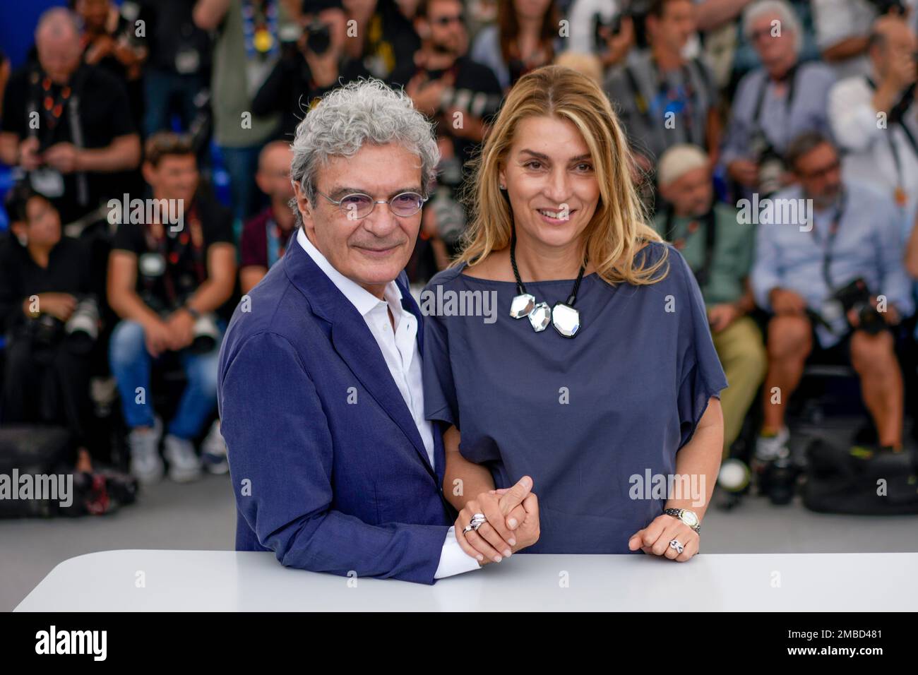 Director Mario Martone, left, and Ippolita Di Majo pose for ...