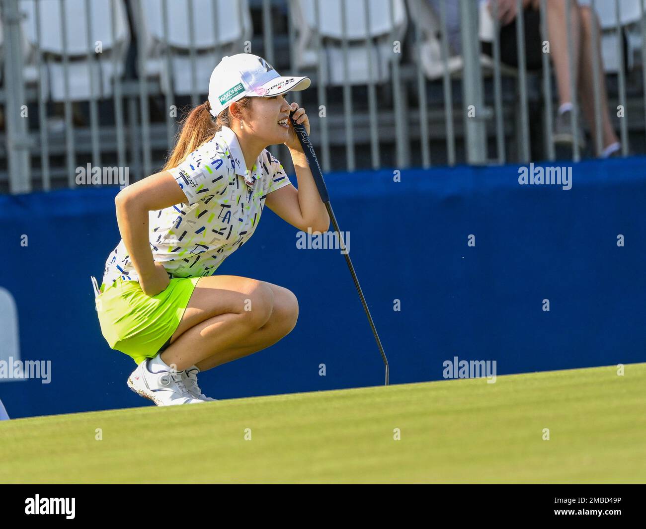 Orlando, FL, USA. 20th Jan, 2023. Ayaka Furue of Japan on the 9th green during 2nd round of ...