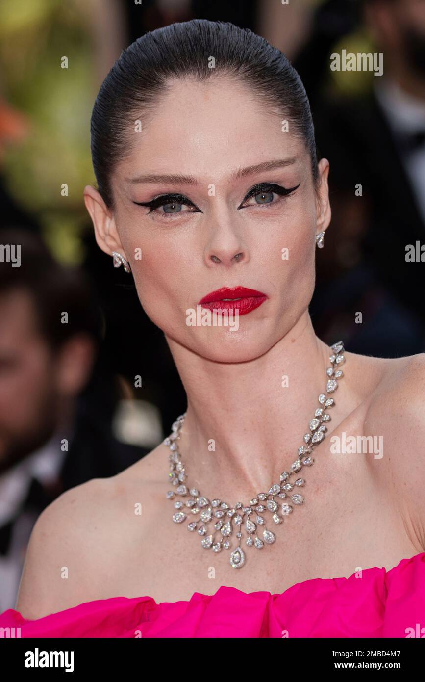 Coco Rocha poses for photographers upon arrival at the 75th anniversary ...