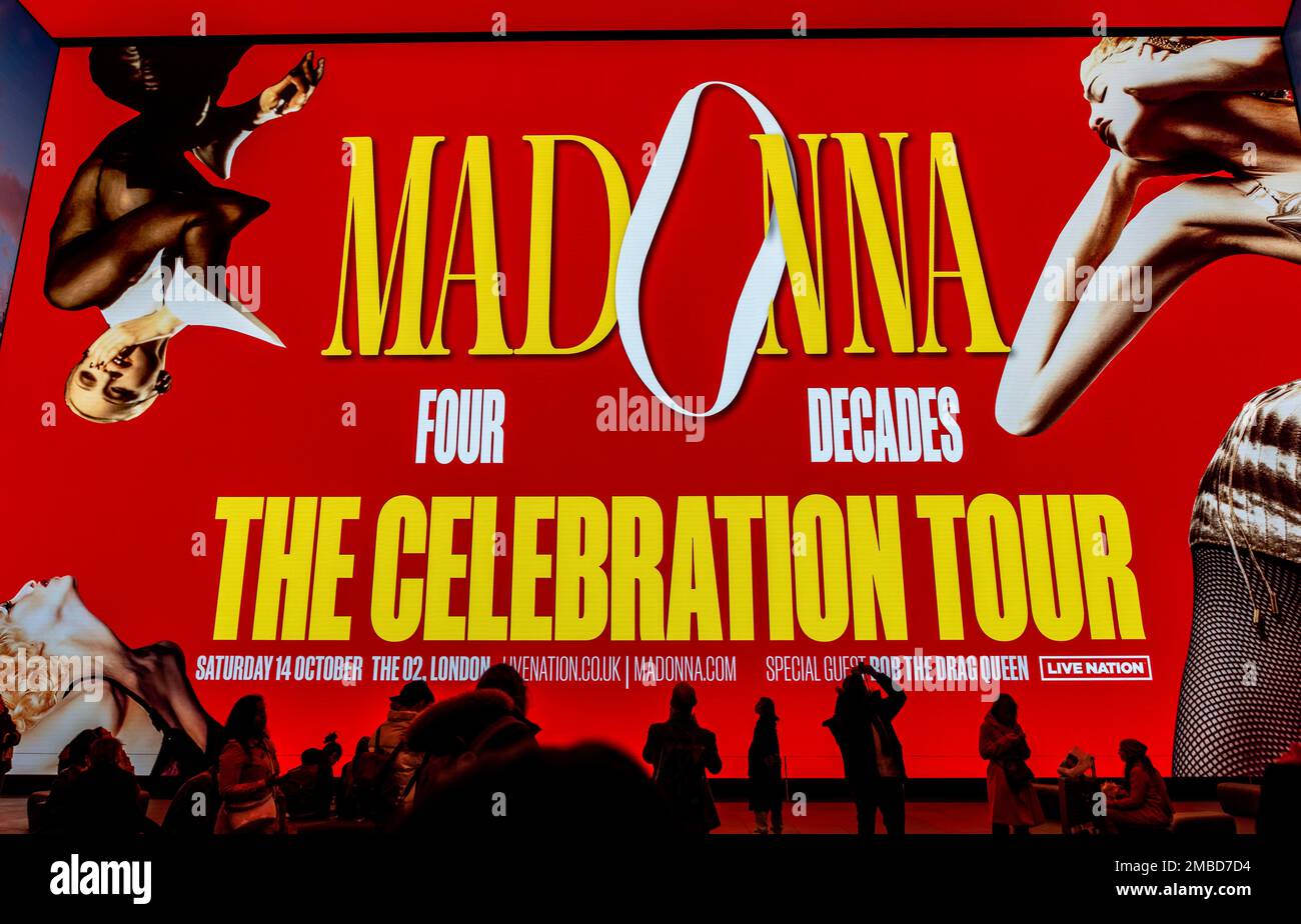 © Jeff Moore electronic billboards by Tottenham Court Road tube station ...