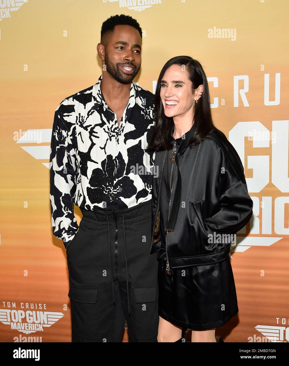 Jay Ellis, left, and Jennifer Connelly pose together at a special ...