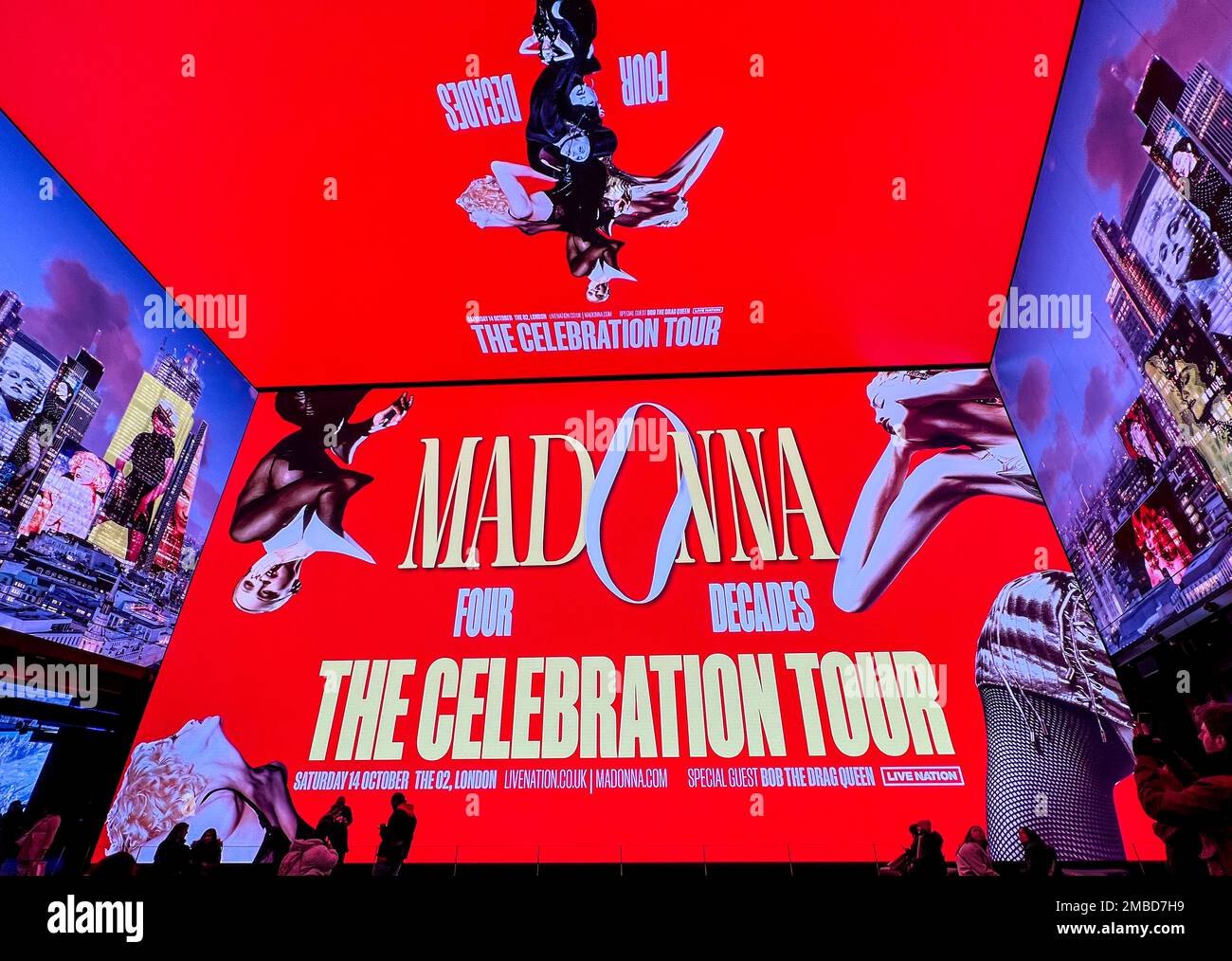 © Jeff Moore electronic billboards by Tottenham Court Road tube station ...