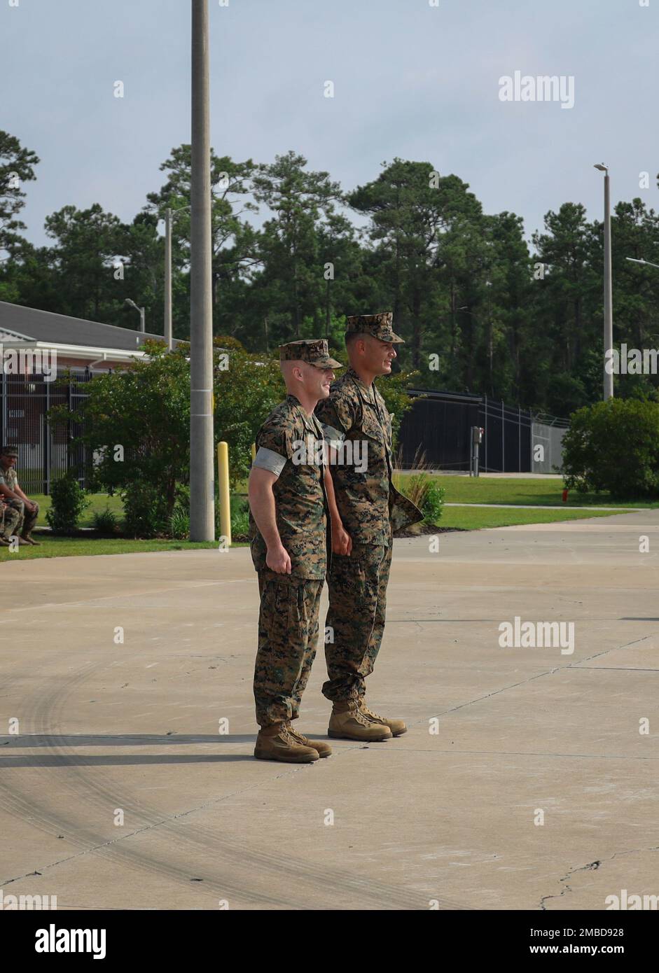 U.S. Marine Corps Lt. Col. Brian LaPointe, the outgoing commanding ...