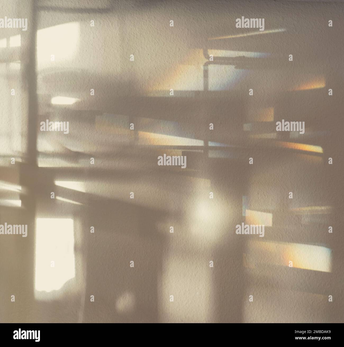 Shadows and morning light create visions of modern structures and ...