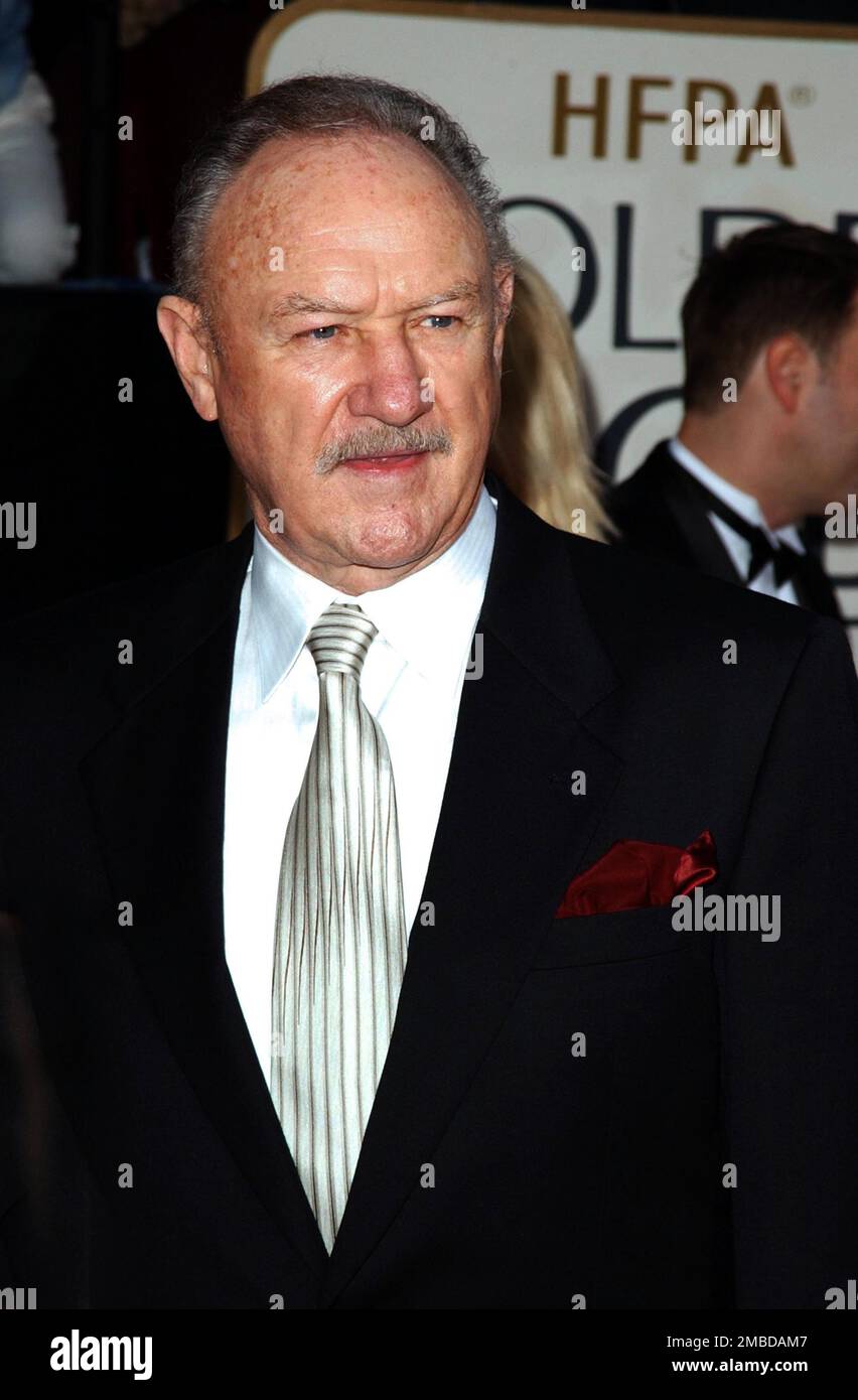 Gene Hackman at the Golden Globe Awards in 2002 Credit: Ron Wolfson ...