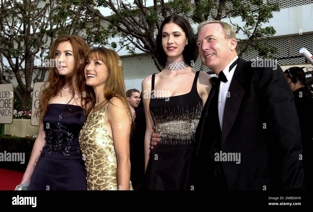 Jayne Seymour & Family at the Golden Globe Awards in 2002 Credit: Ron ...