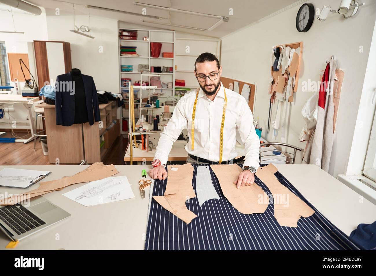 Serious concentrated man stand hi-res stock photography and images - Alamy