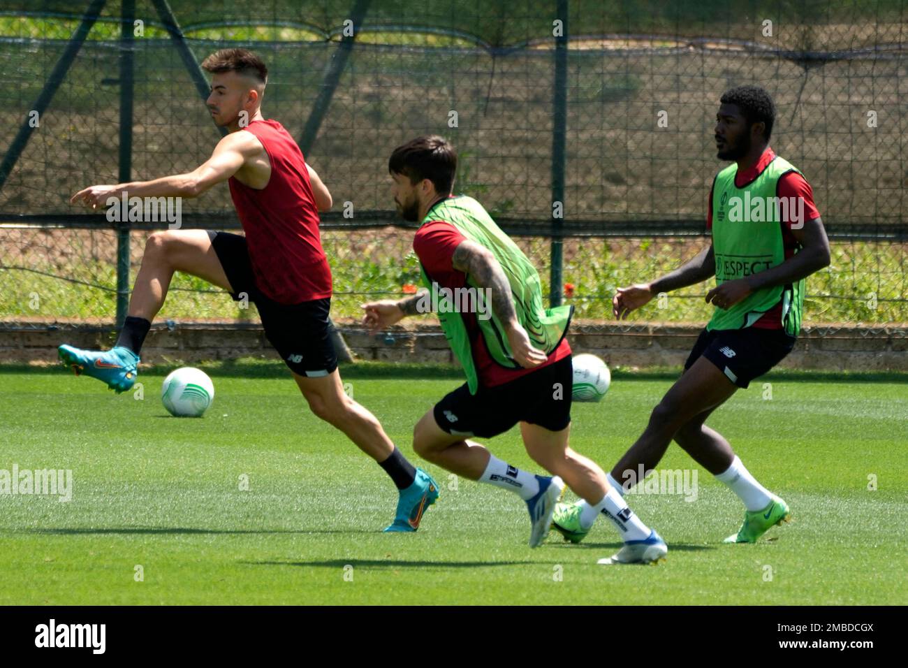 From left, Roma's Stephan El Shaarawy, Carles Perez and Ainsley ...