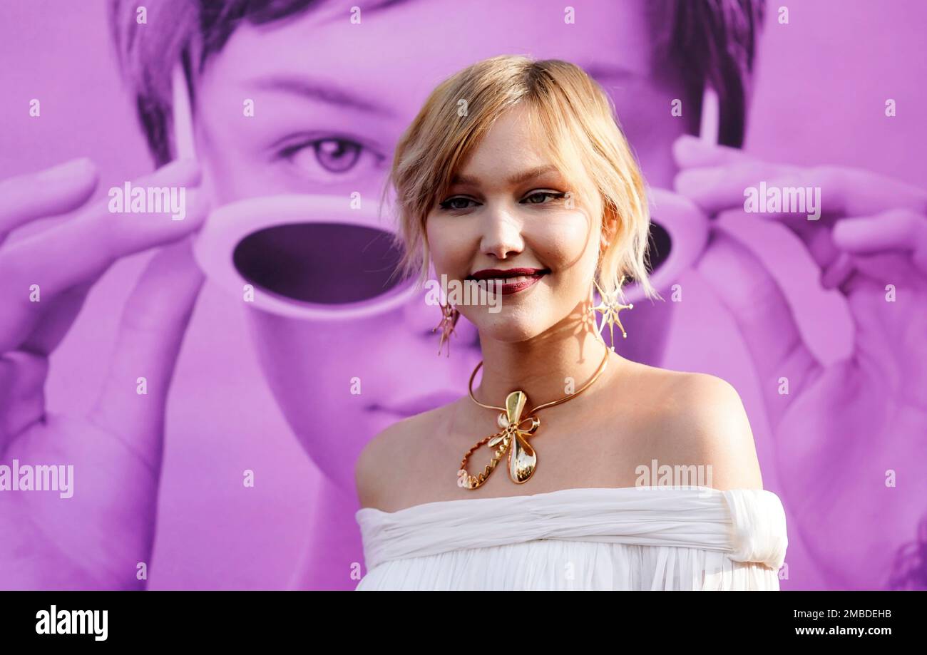 Grace VanderWaal poses at the premiere of the film "Hollywood Stargirl ...
