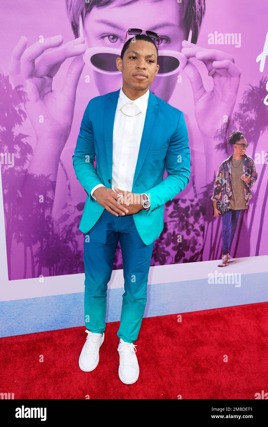 Elijah Richardson, a cast member in "Hollywood Stargirl," poses at the ...