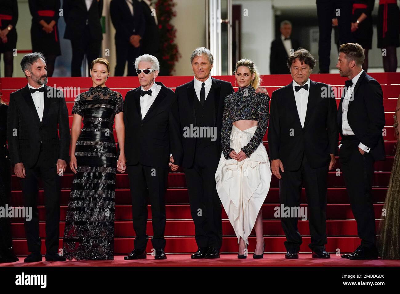 Don McKellar, from left, Lea Seydoux, director David Cronenberg, Viggo ...