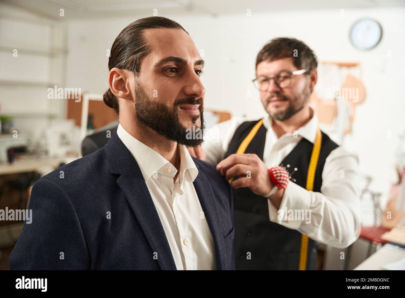Calm young man checking hi-res stock photography and images - Alamy