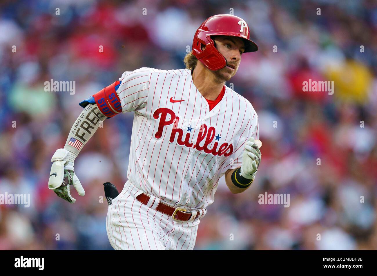 Philadelphia Phillies' Bryson Stott in action during a baseball game ...