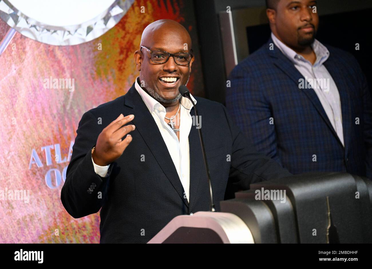 Business manager Wayne Barrow participates in an Empire State Building ...