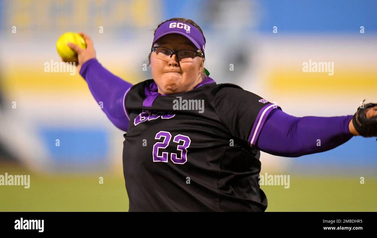 Grand Canyon pitcher Ryan Denhart (23) during an NCAA softball game on ...