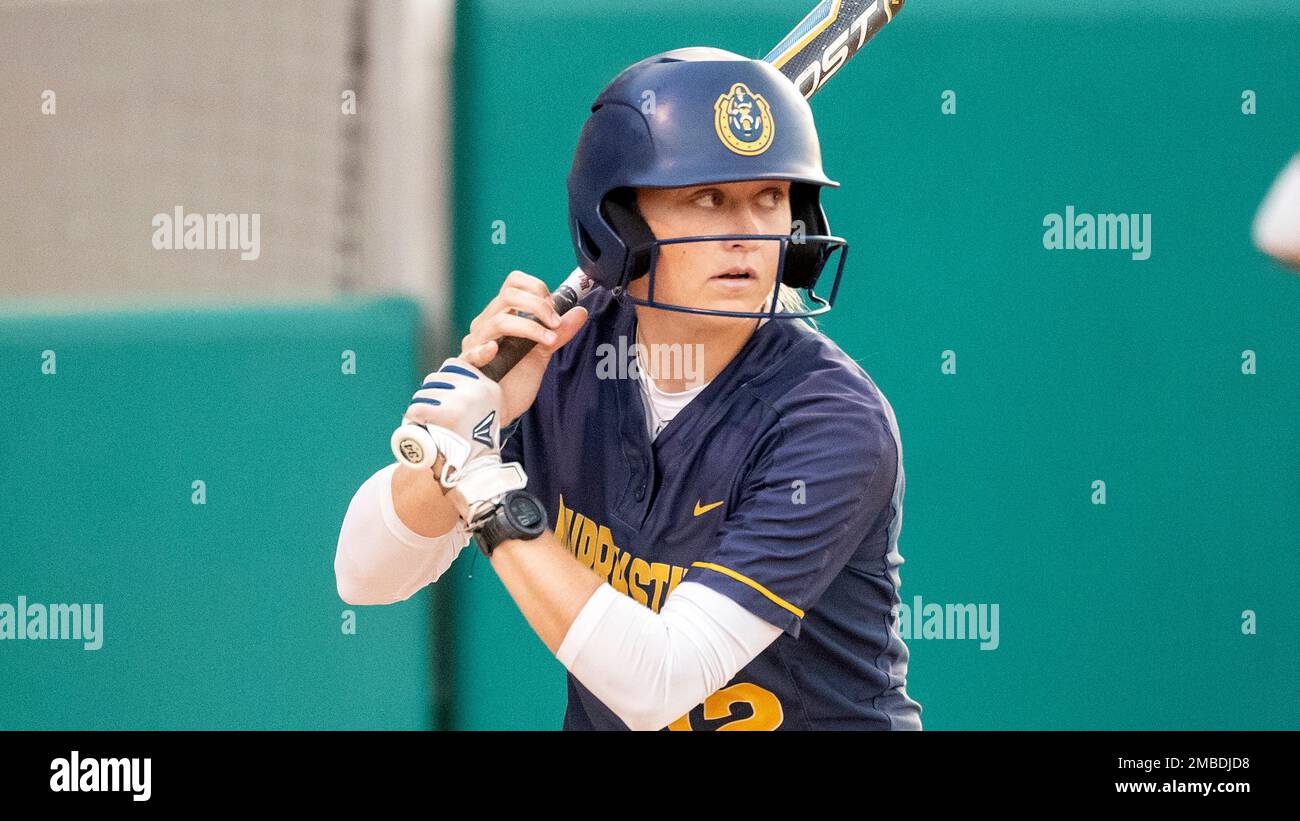 Murray State infielder Sierra Gilmore (12) during an NCAA softball game ...