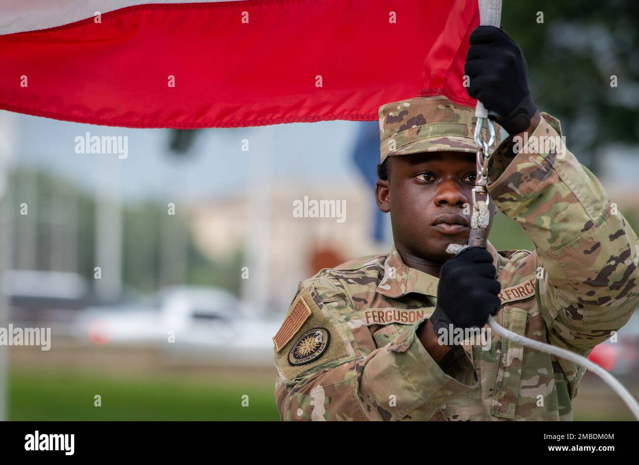 Senior Airman PaulMichael Ferguson, 96th Test Wing, brings down the ...