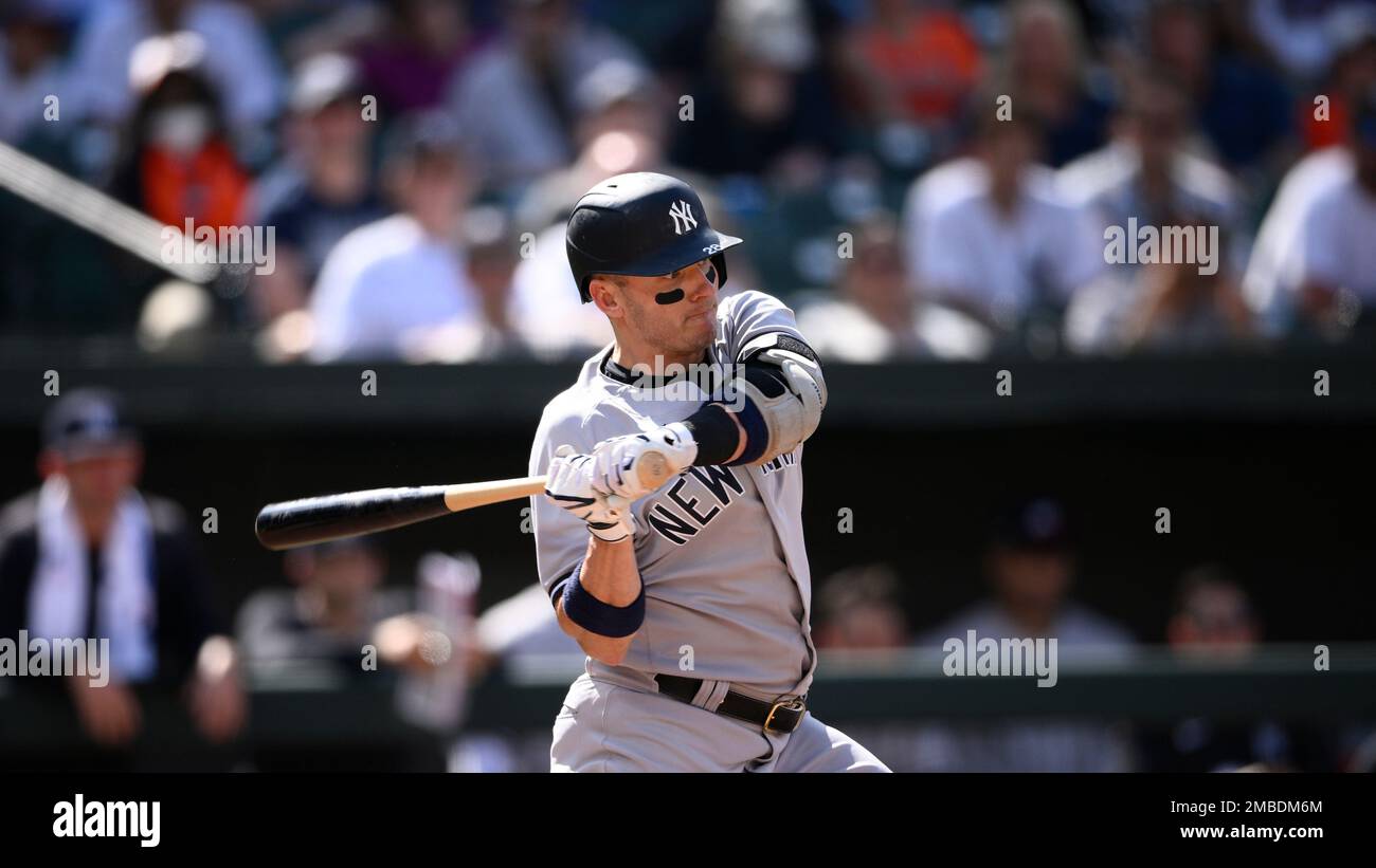 New York Yankees' Josh Donaldson in action during a baseball game ...