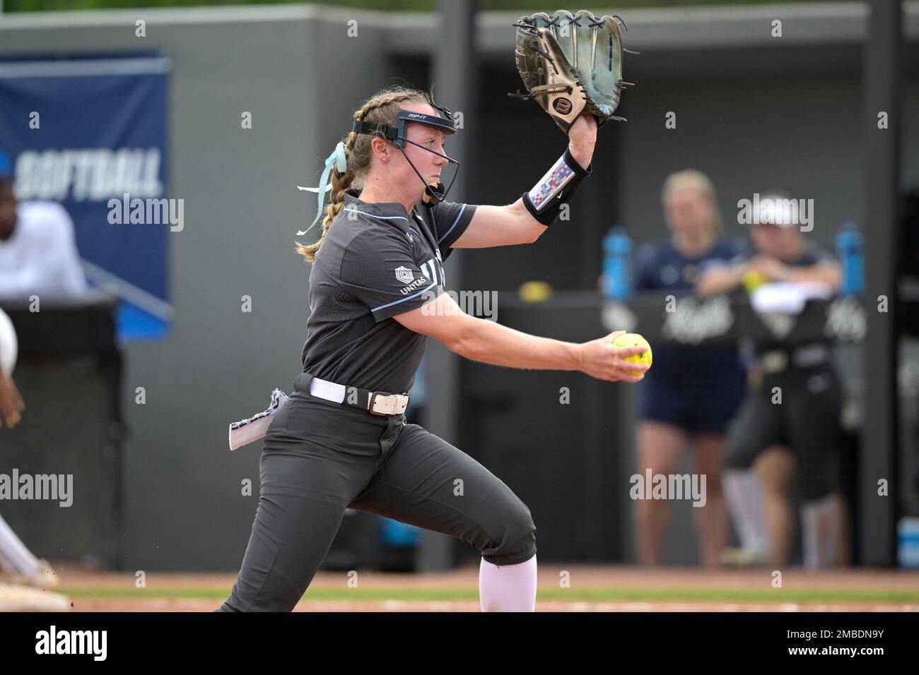 Villanova pitcher Sara Kennedy throws from the mound during an NCAA ...