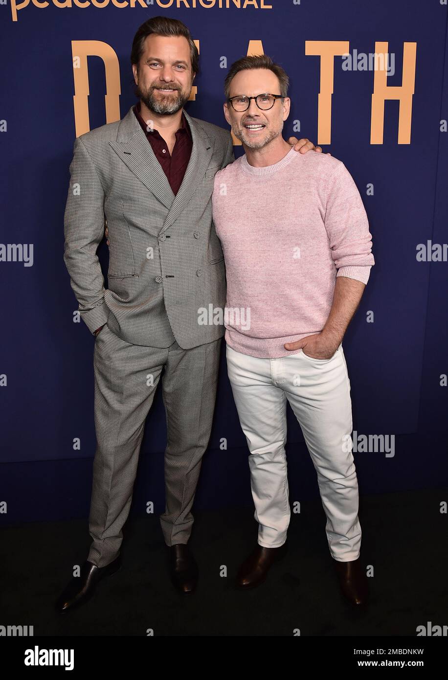 Joshua Jackson, left, and Christian Slater arrive at the NBC FYC House ...
