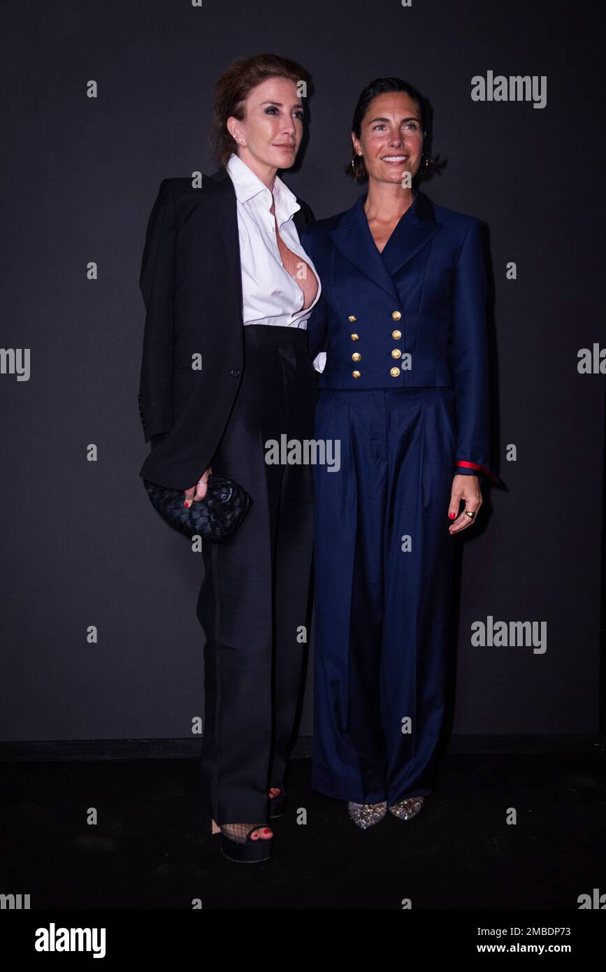 Albane Cleret and Alessandra Sublet pose for photographers upon arrival ...
