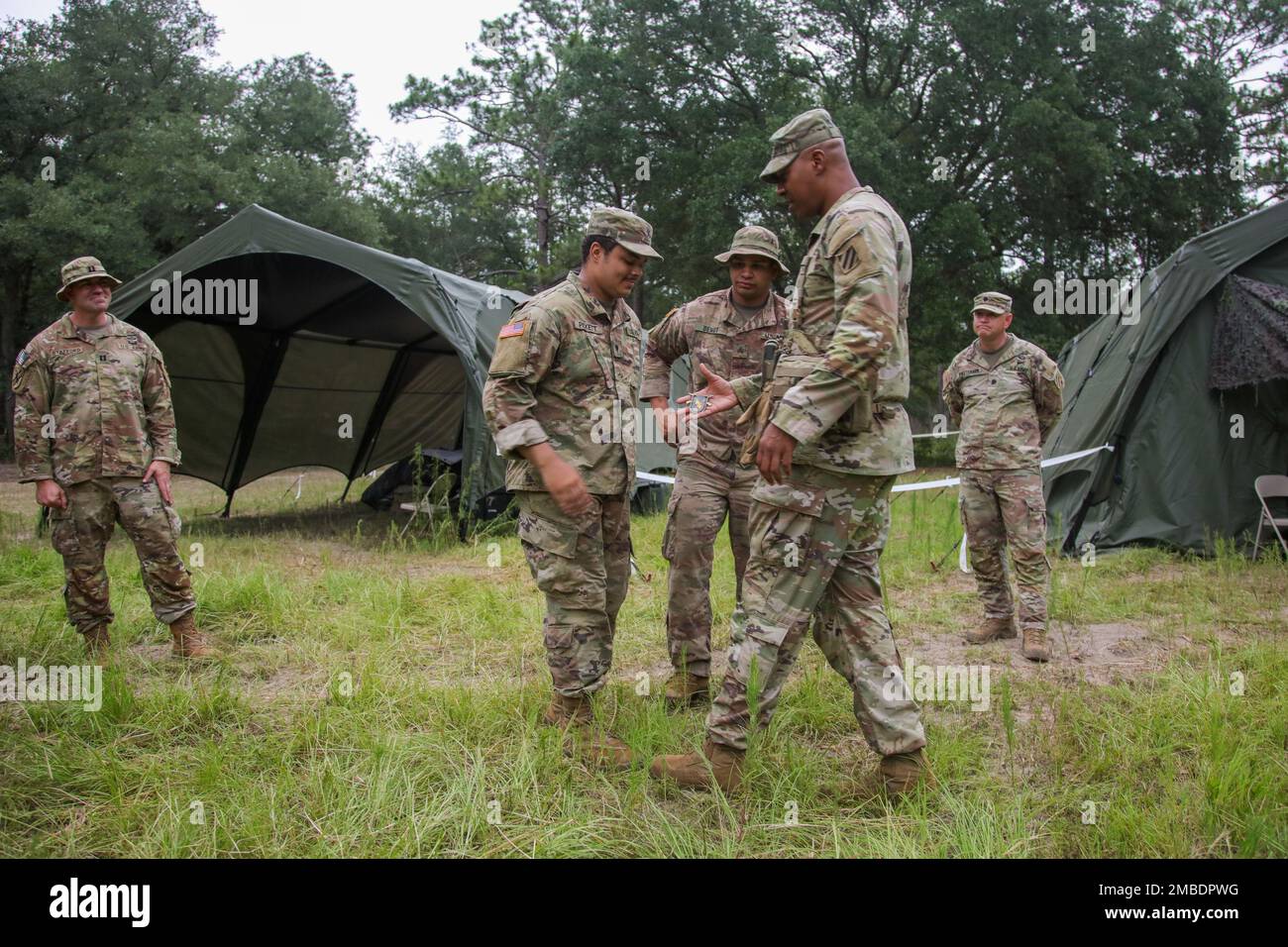 Colonel Jason Baker, commander of the 48th Infantry Brigade Combat Team ...