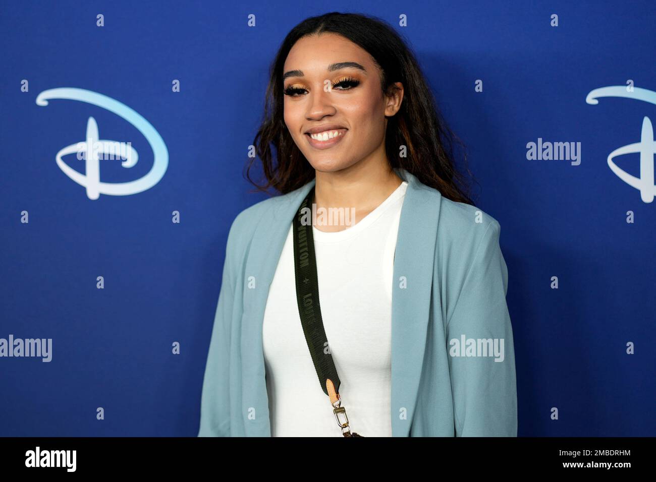 Brea Beal attends the Disney 2022 Upfront presentation at Basketball ...