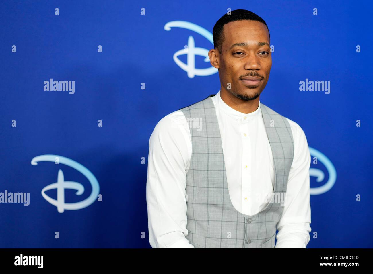 Tyler James Williams attends the Disney 2022 Upfront presentation at ...