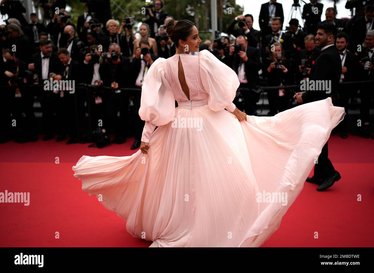Patricia Gloria Contreras poses for photographers upon arrival at the ...