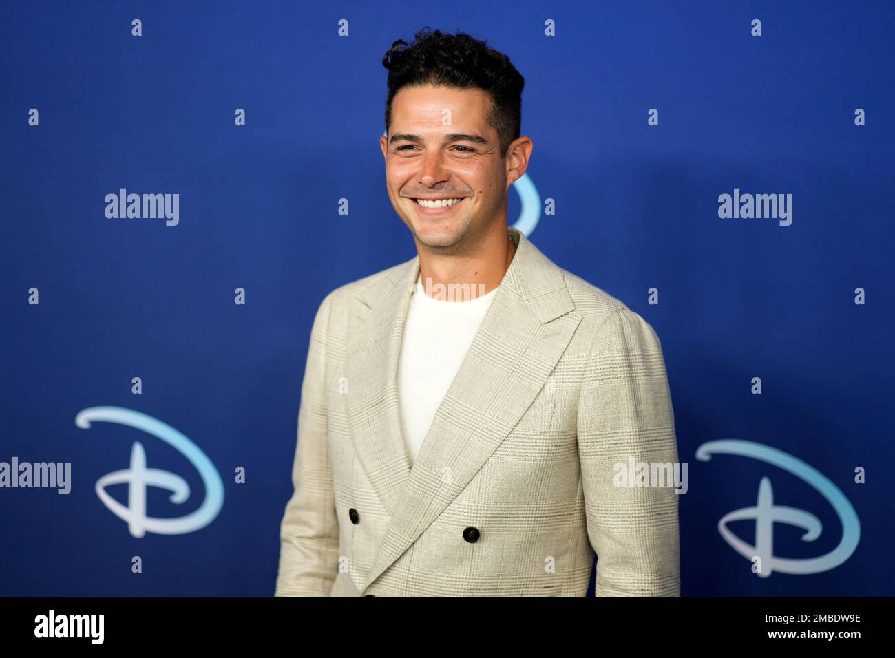 Wells Adams attends the Disney 2022 Upfront presentation at Basketball ...