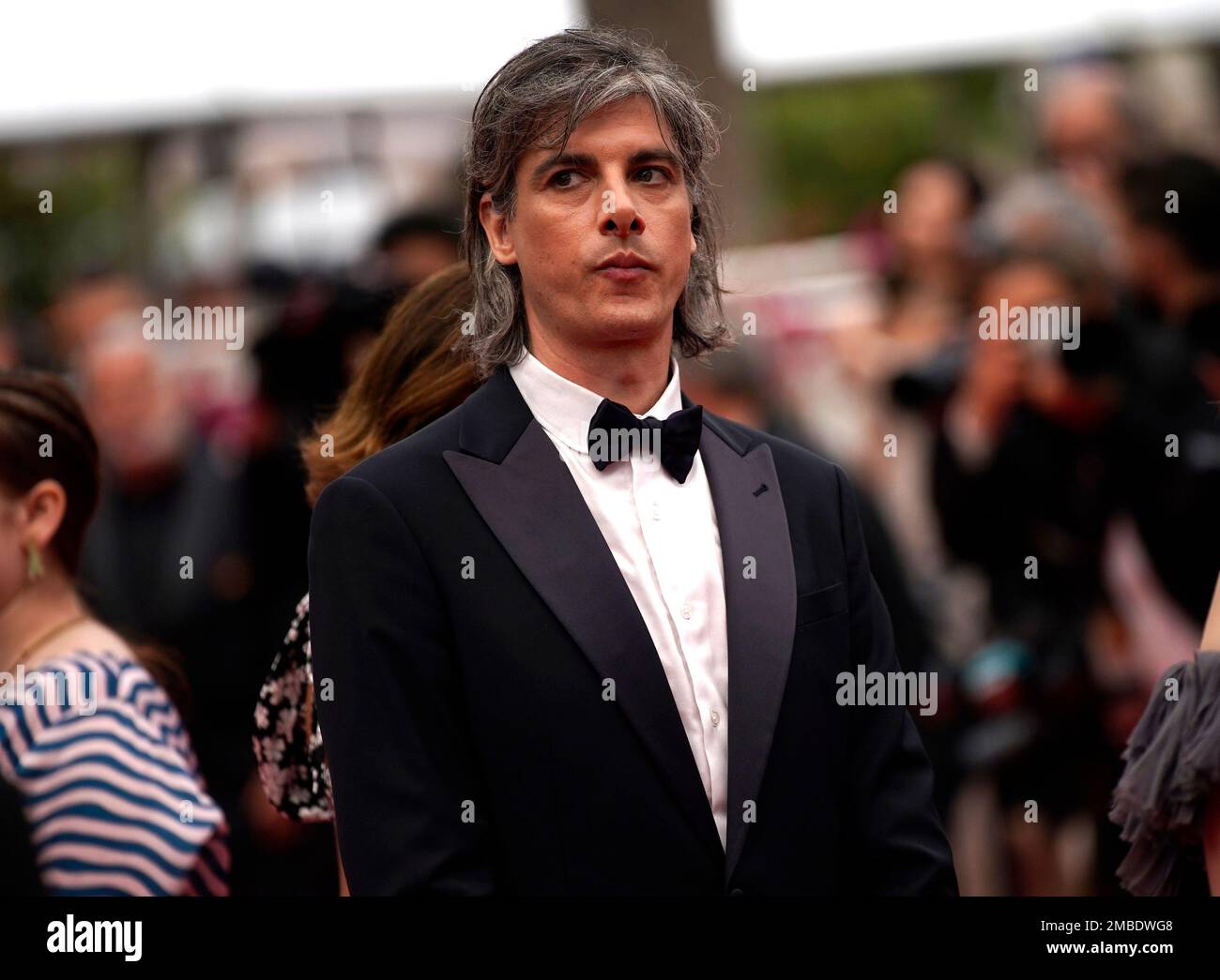 Micha Lescot poses for photographers upon arrival at the premiere of ...