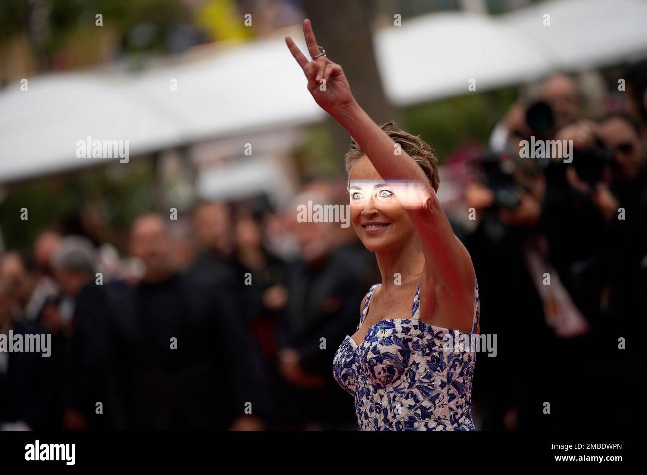Sharon Stone poses for photographers upon arrival at the premiere of ...