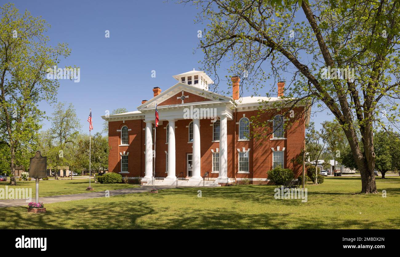 Preston, Georgia, USA - April 19, 2022: The Webster County Courthouse ...